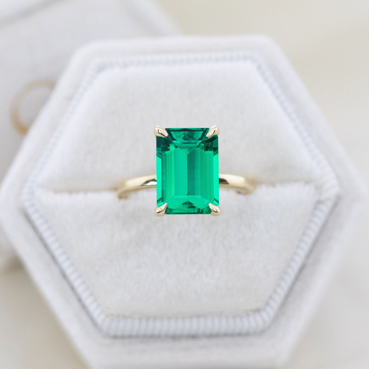 Step Cut Solitaire – Stag & Finch